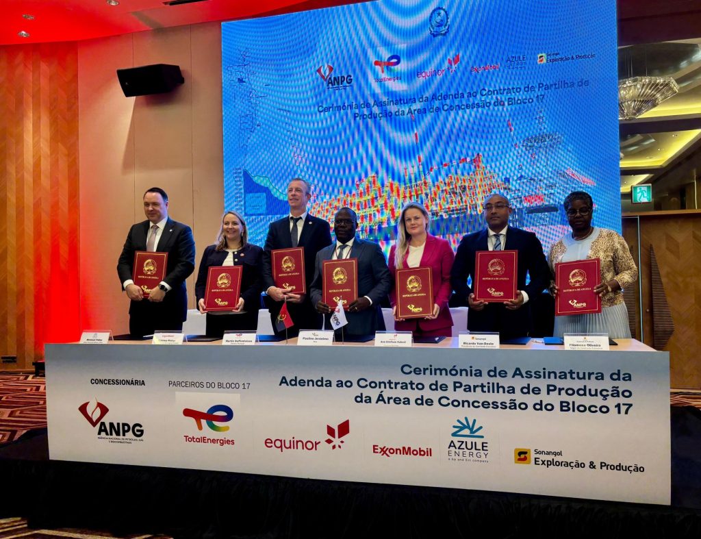 ExxonMobil, Partners Sign PSC Extension for Block 17, Offshore Angola